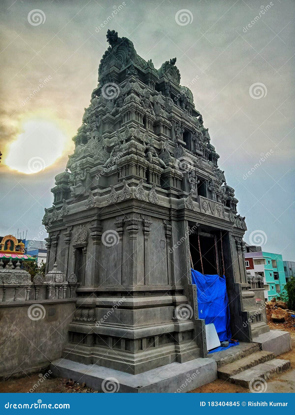An old historical temple. stock image. Image of pagoda - 183404845