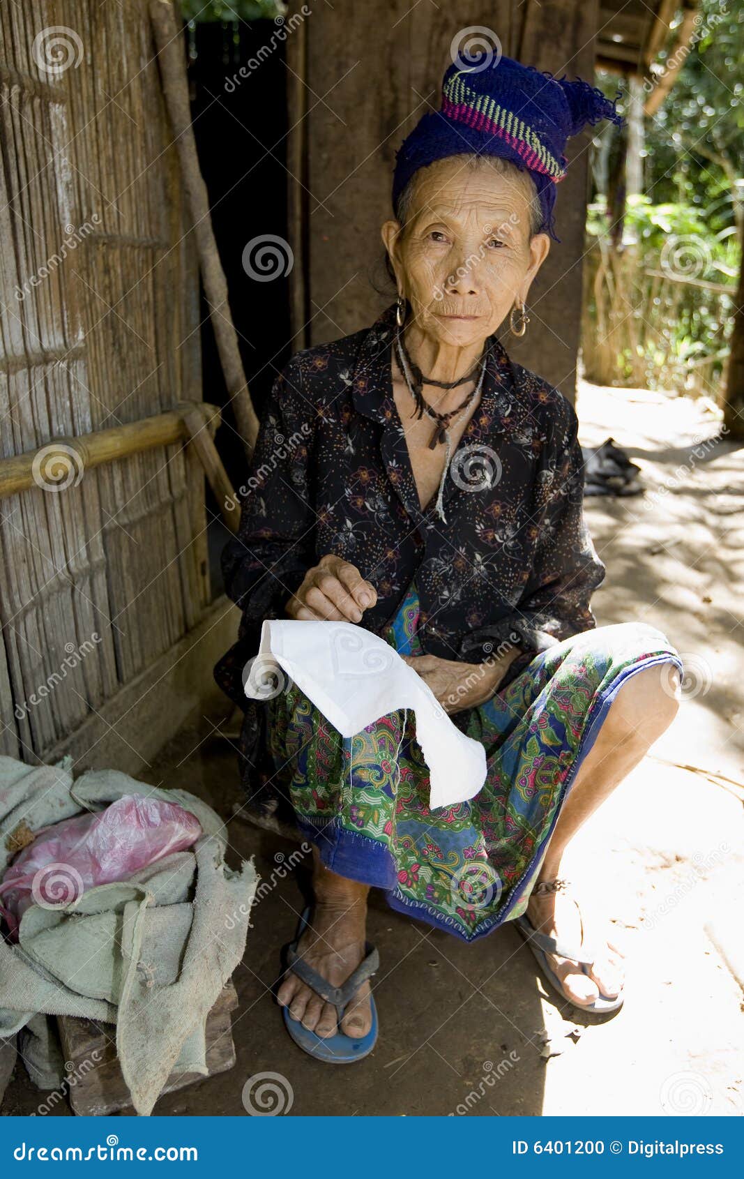 Old Hmong Woman In Laos Picture. Image: 6401200
