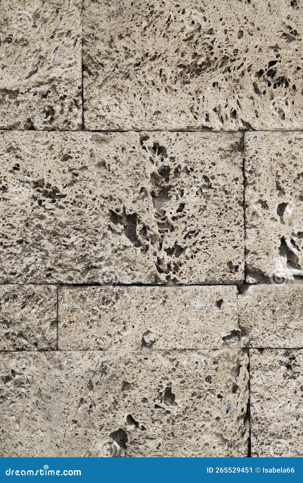 Old Hollow Limestone Wall Close Stock Image - Image of texture ...