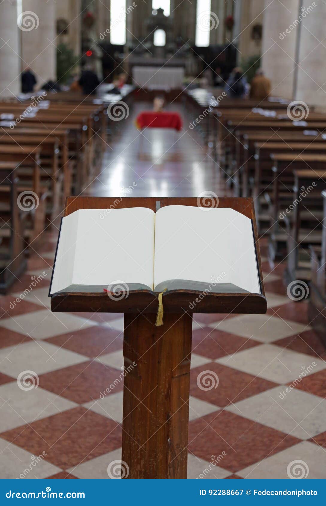 Old Holy Bible Inside a Church Stock Image - Image of indoor, church ...