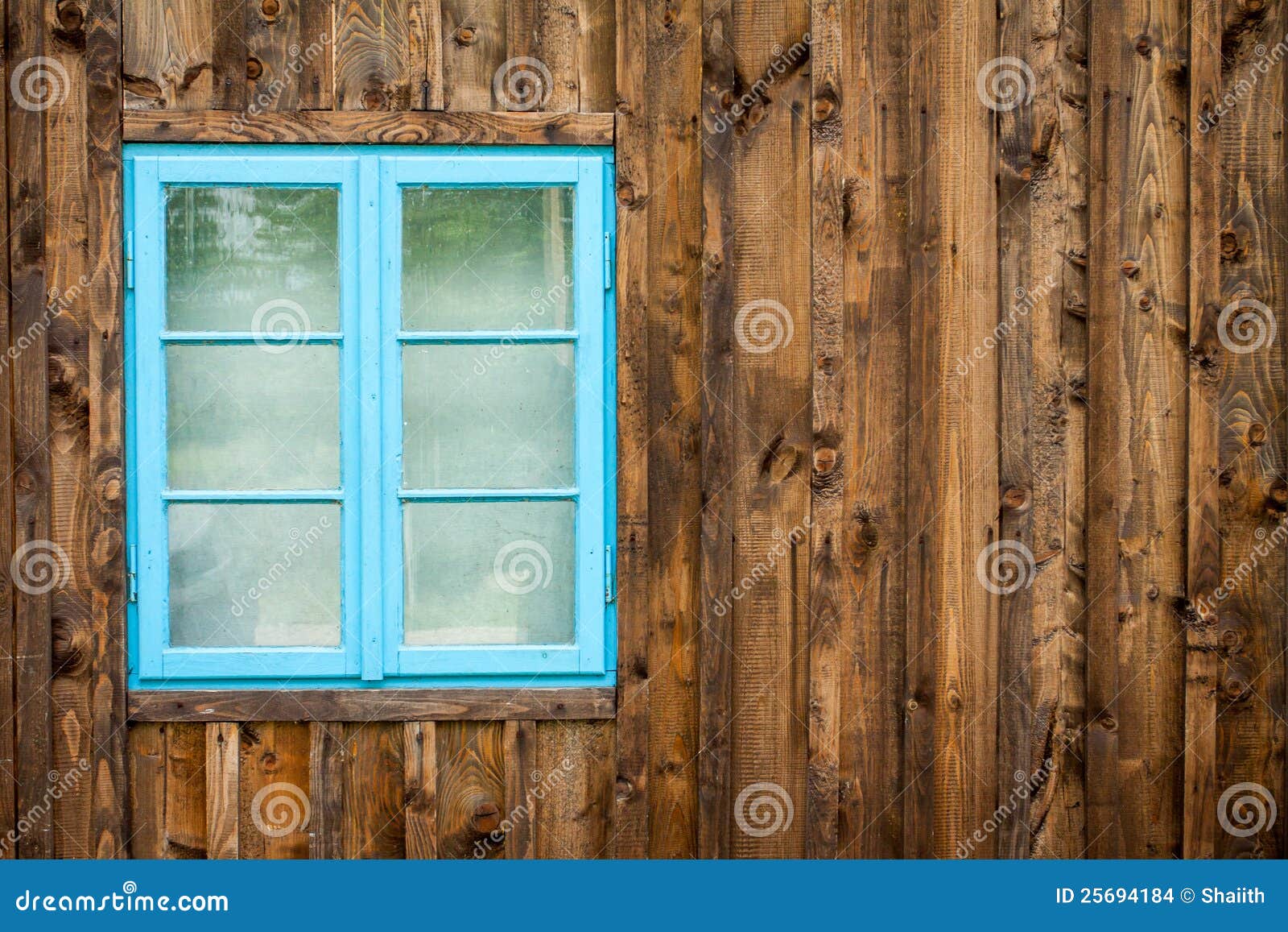 Old home with blue window stock photo. Image of wood - 25694184