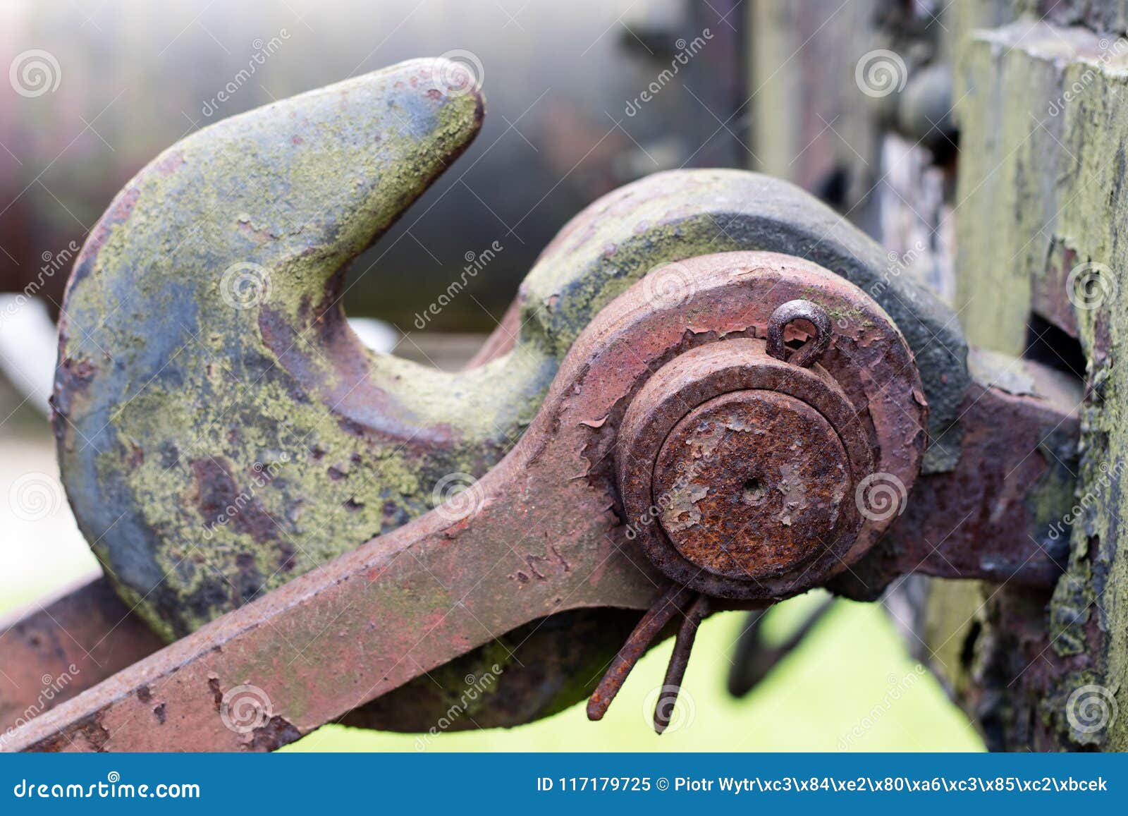 Old Hook Used in the Railways. Towing Hook for a Train or Wagon Stock ...
