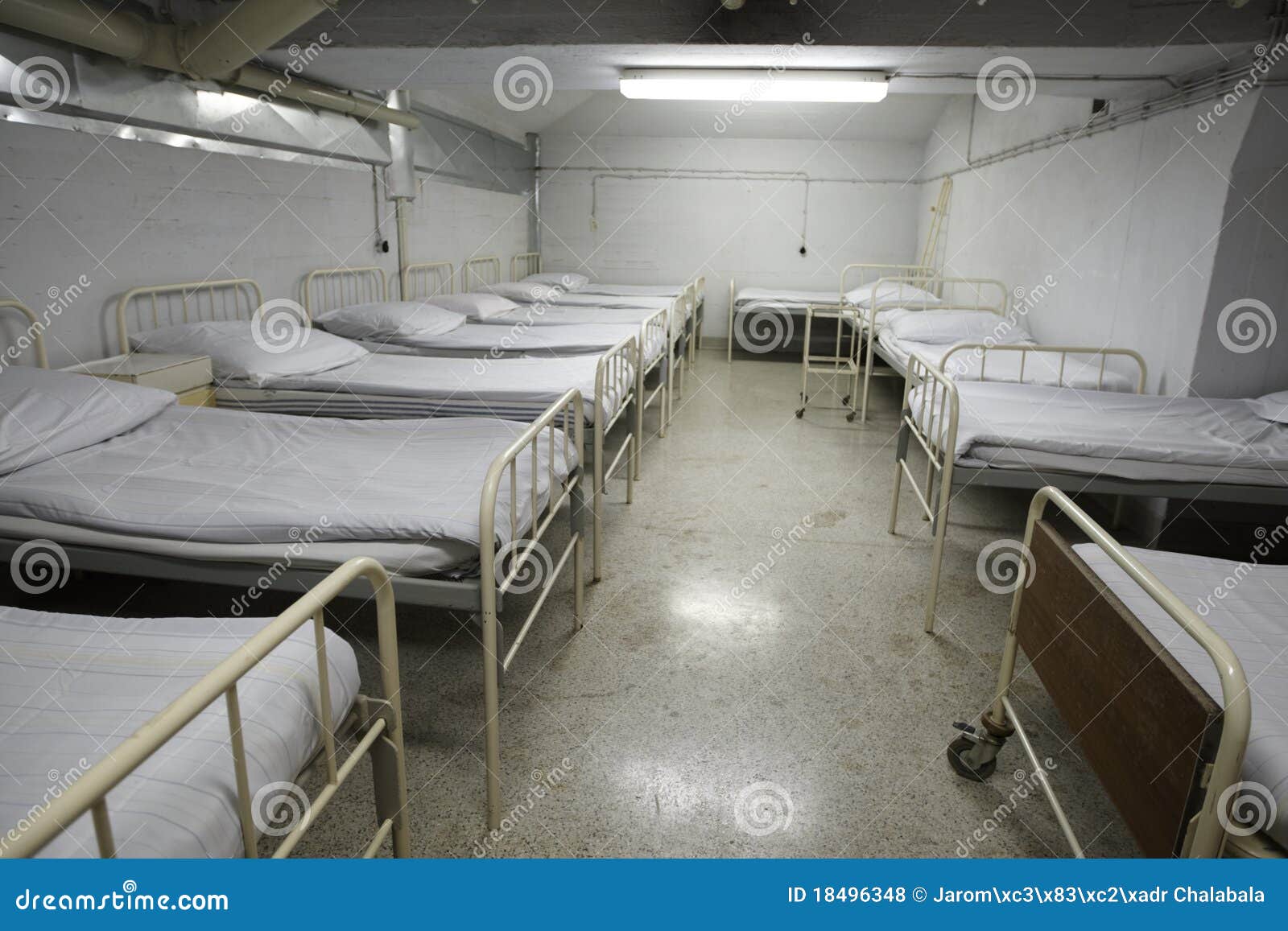 Underground Hospital In A Large Abandoned Soviet Bunker Stock Photo ...