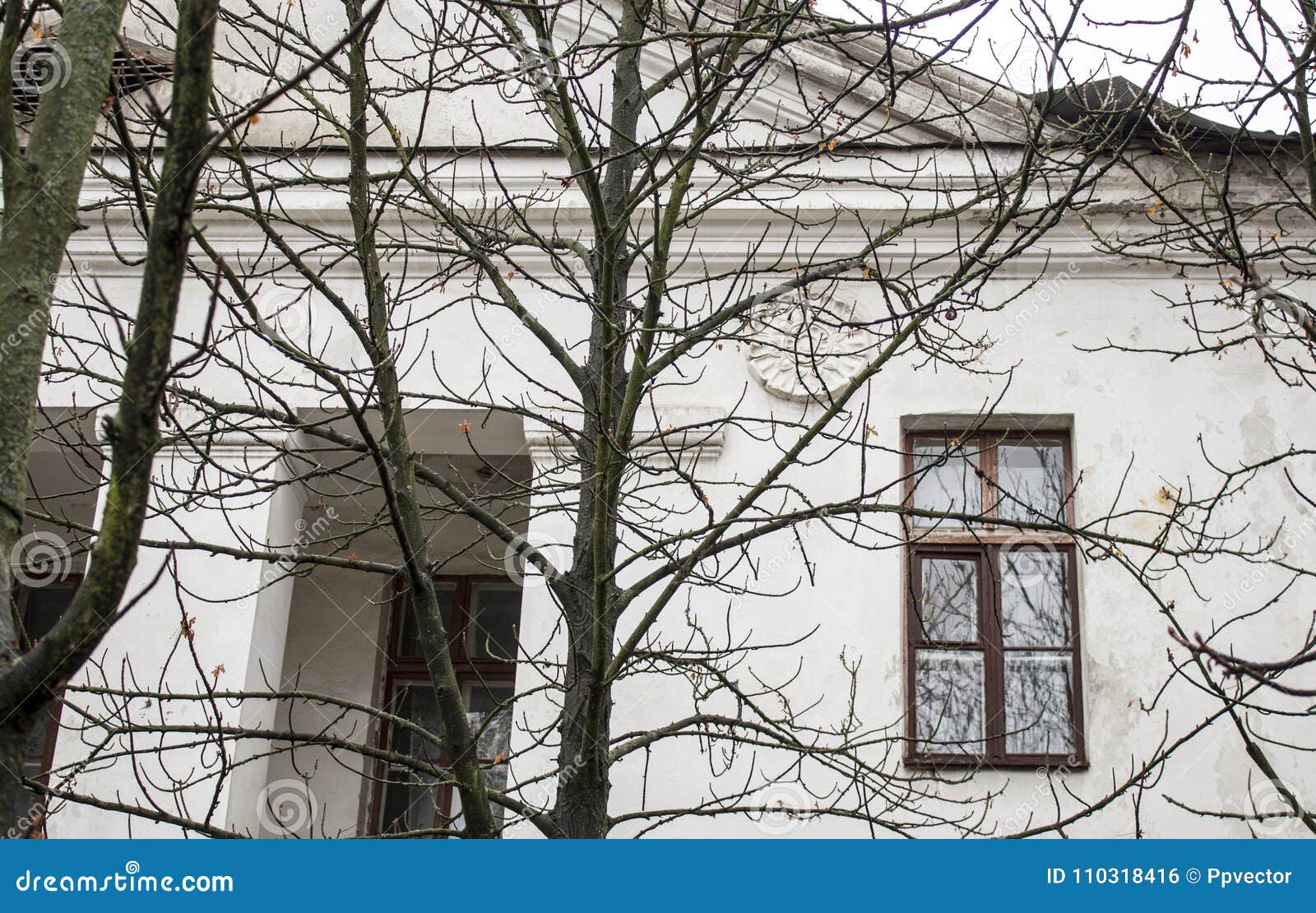 The old hospital building stock photo. Image of facade - 110318416