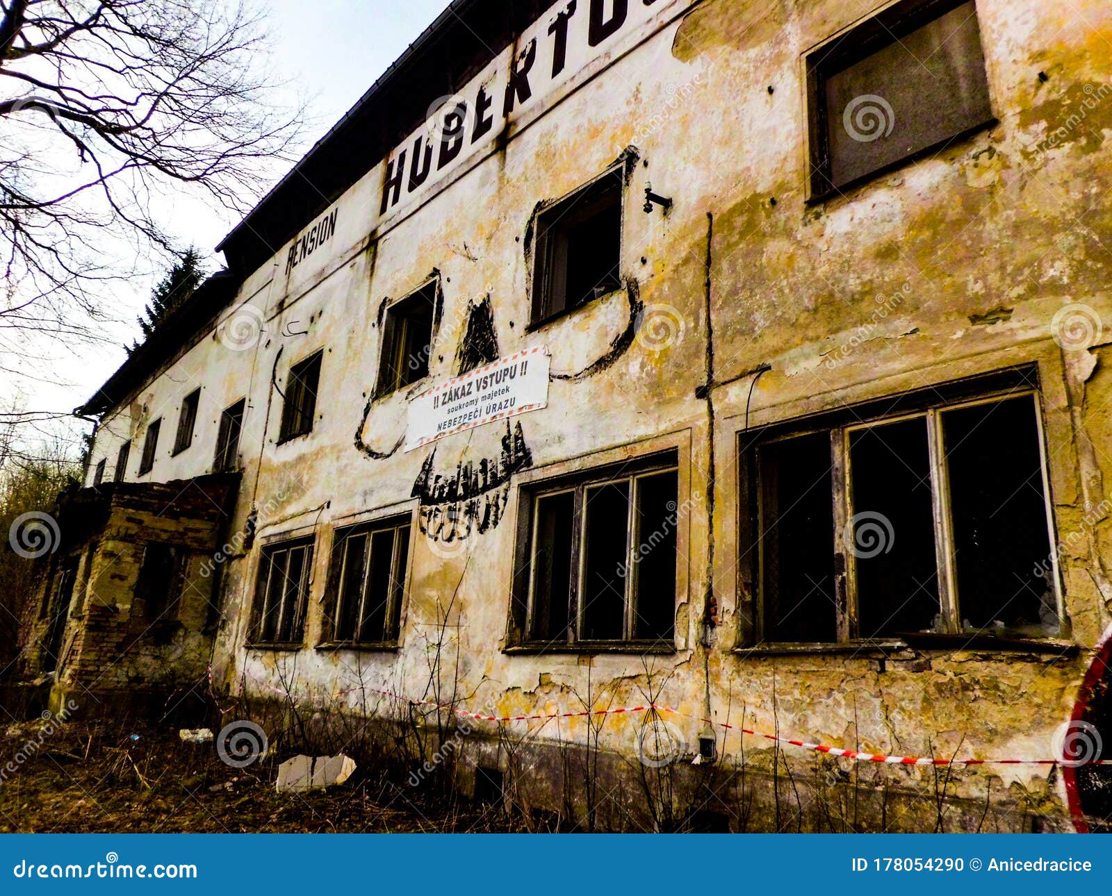 Old Hotel in Desolate Condition Editorial Image - Image of czech ...
