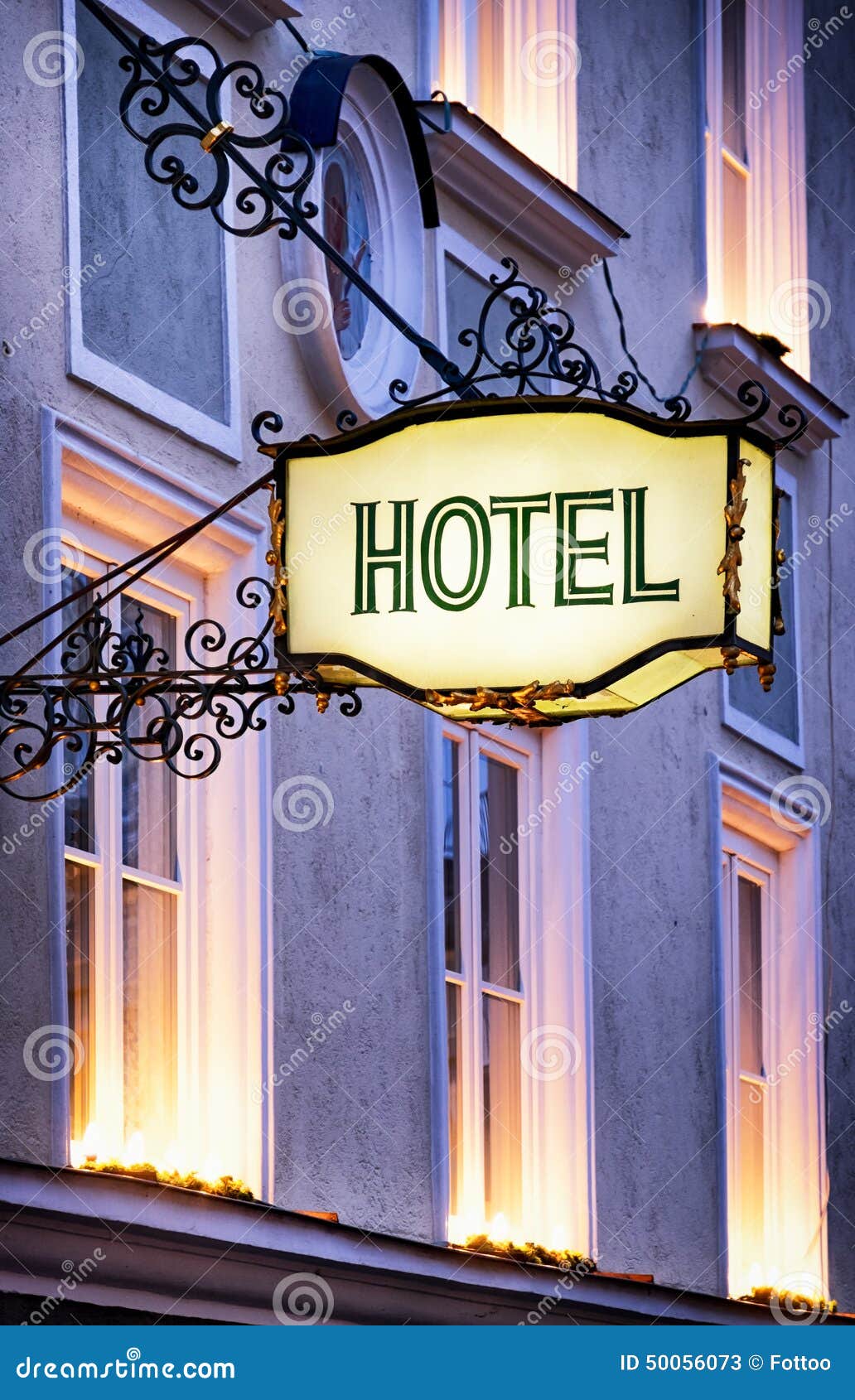 Old hotel sign stock image. Image of business, color - 50056073
