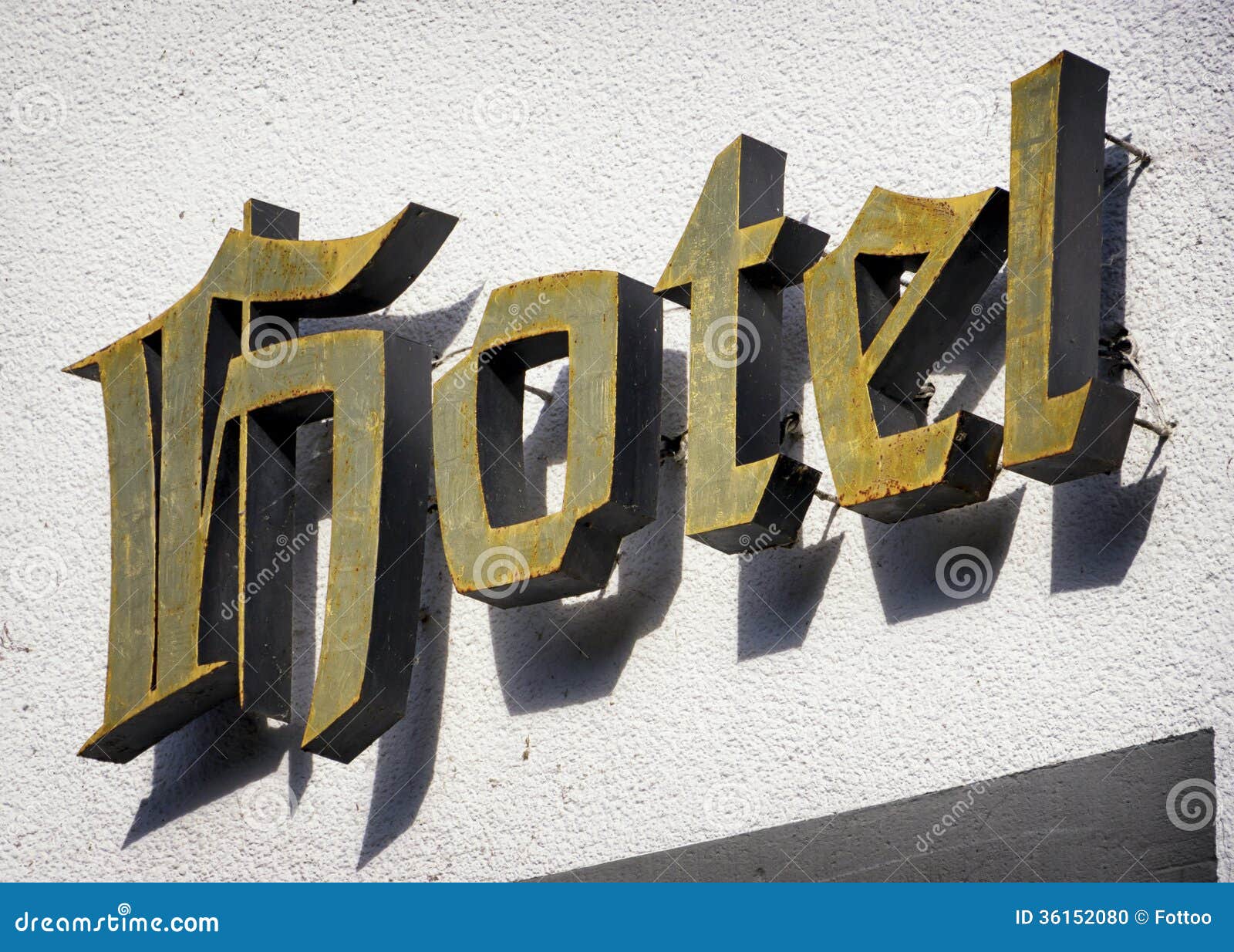 Old hotel sign stock photo. Image of horizontal, front - 36152080