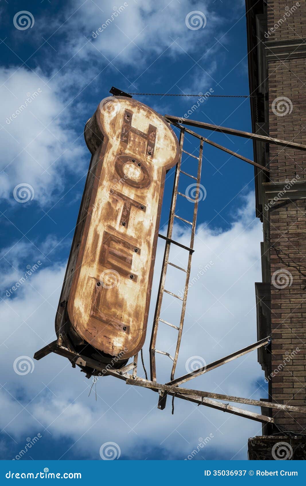 Old hotel sign stock image. Image of americana, antiquated - 35036937