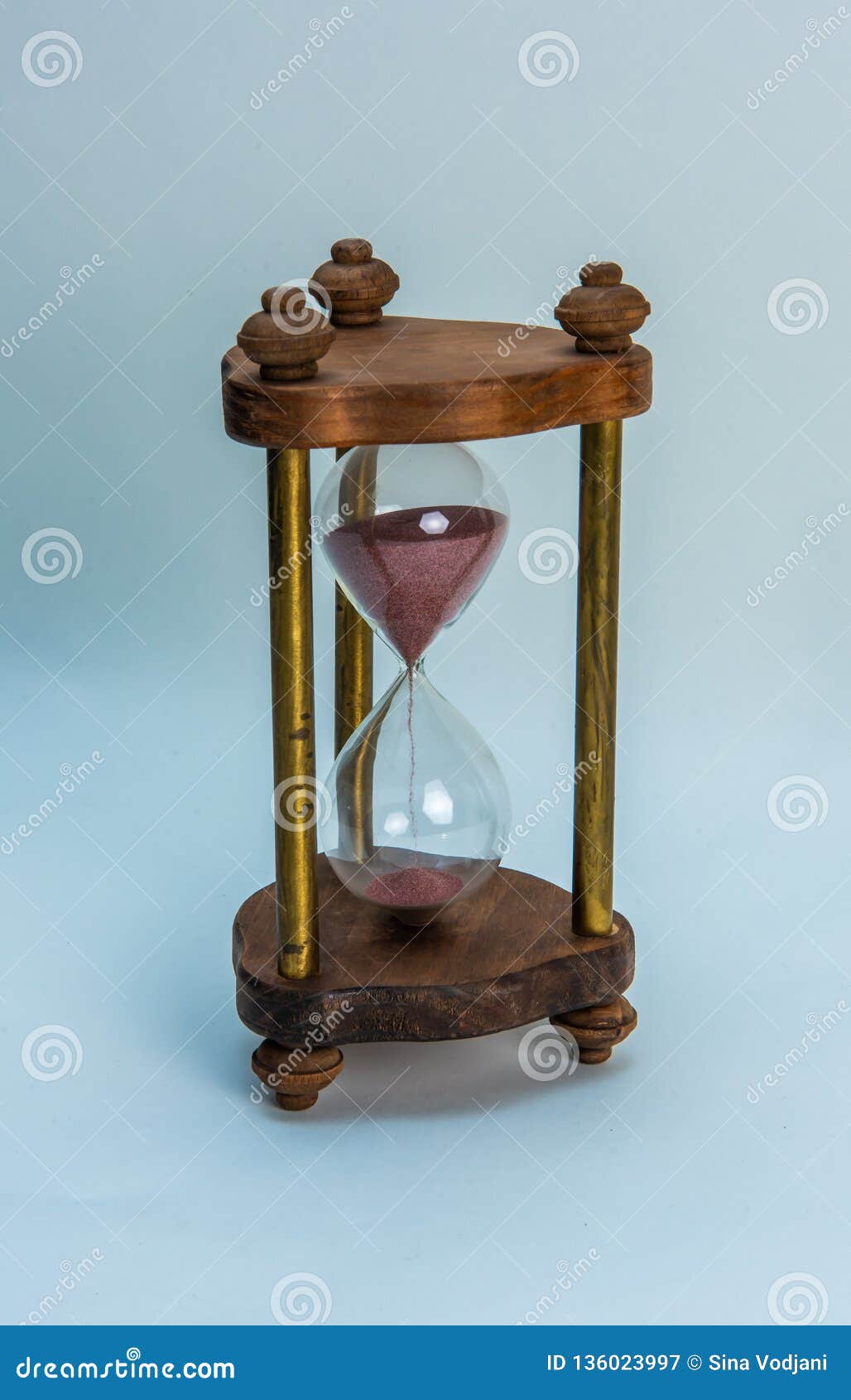 Sand Vintage Hourglass Time Countdown Stock Image - Image of business ...