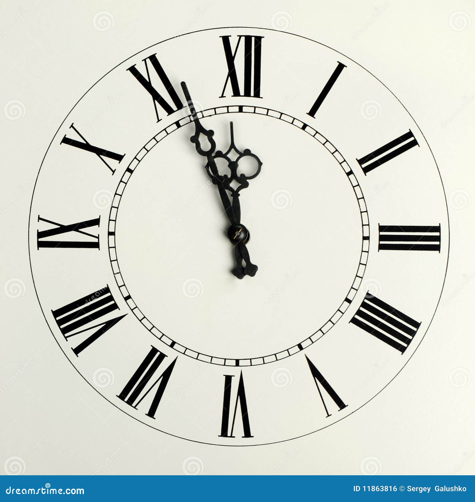 Old Hours with Figured Arrows Stock Photo - Image of hour, single: 11863816