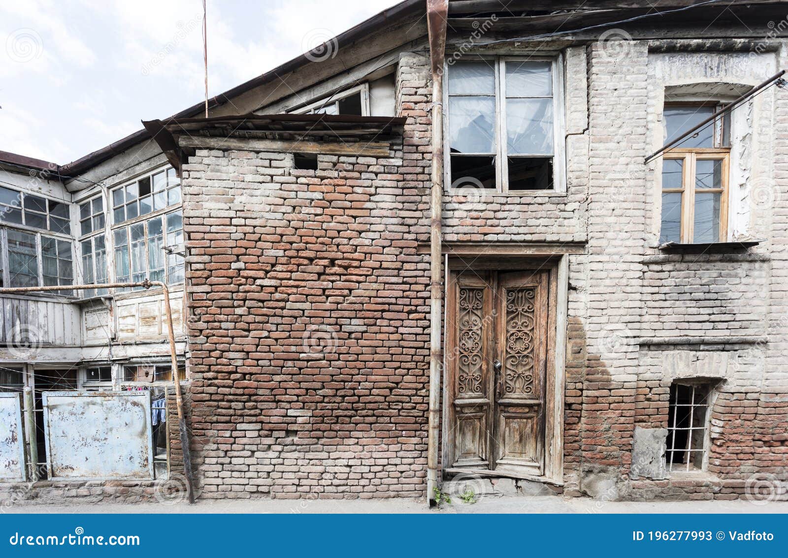 Old Destroyed Building, Structure in Disrepair Stock Image - Image of ...