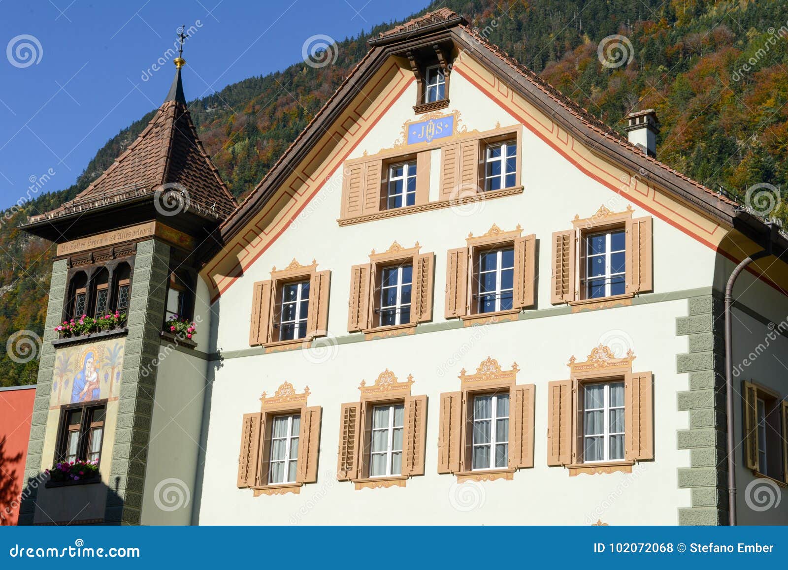 Old House at Altdorf in the Canton of Uri, Switzerland Editorial Stock ...