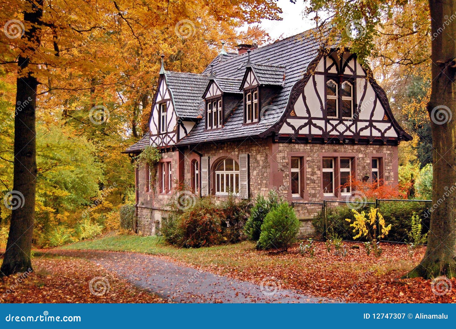 Old House In Autumn Royalty Free Stock Photography - Image: 12747307