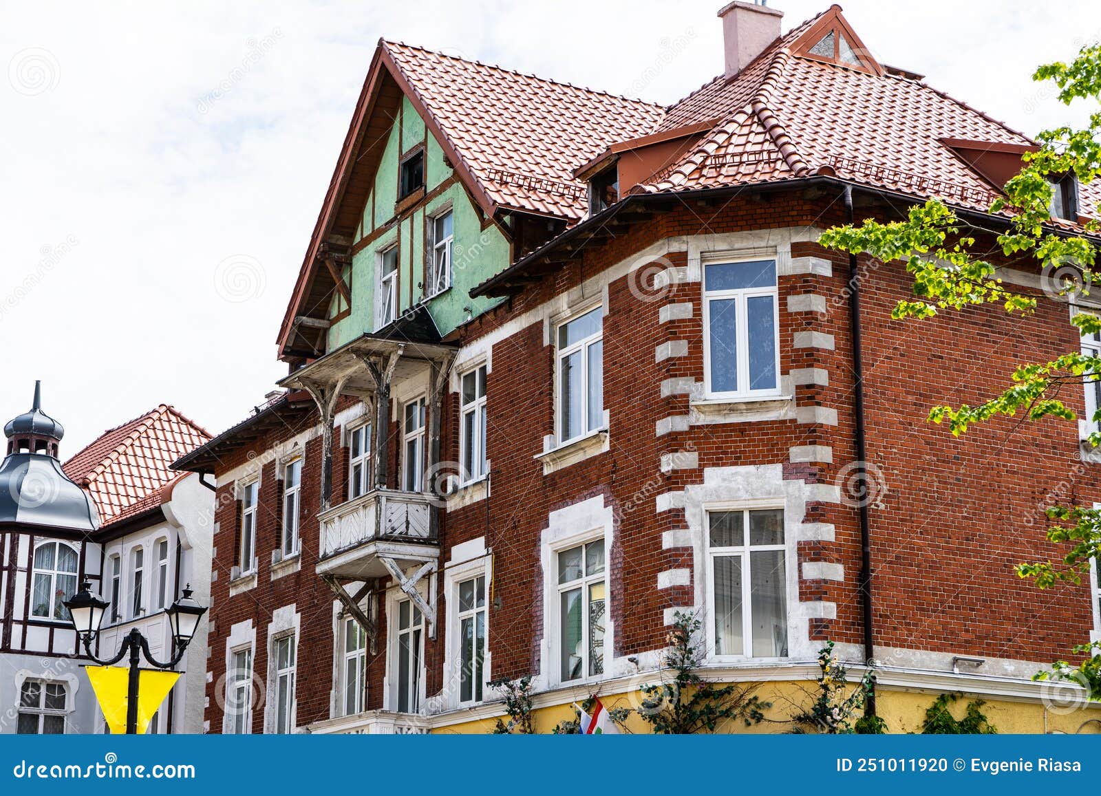 The Old House. Beautiful Structure of Old Brick House Stock Photo ...