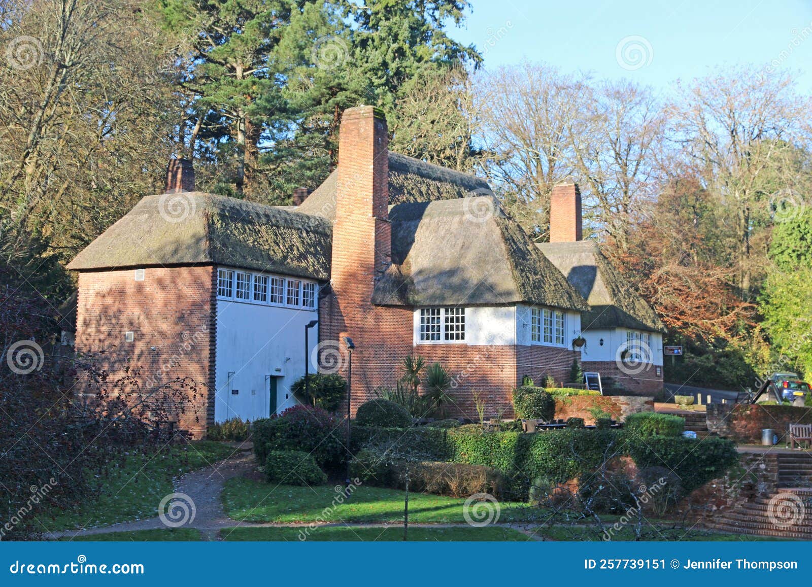 Old House in Cockington Village, Devon Stock Image - Image of village ...