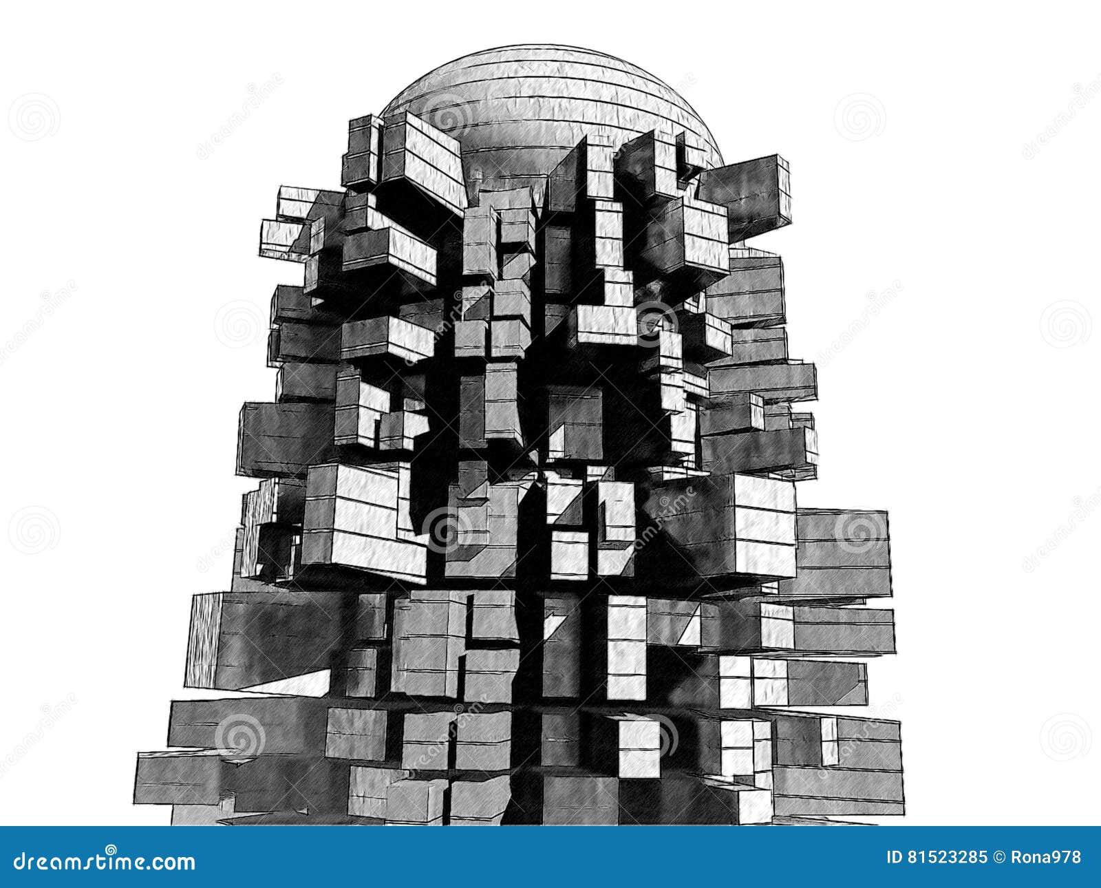 An old house stock illustration. Illustration of destruction - 81523285 An old house stock illustration. Illustration of destruction - 81523285