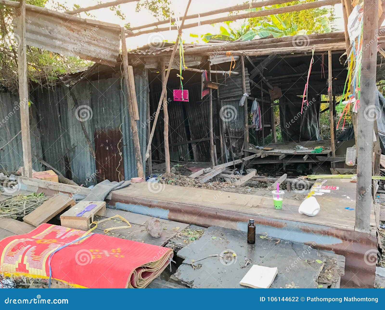 Old House Completely Destroyed Stock Photo - Image of completely, city ...