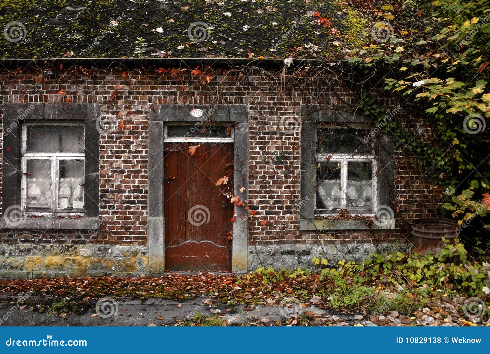 Old house in decay stock photo. Image of brown, front - 10829138