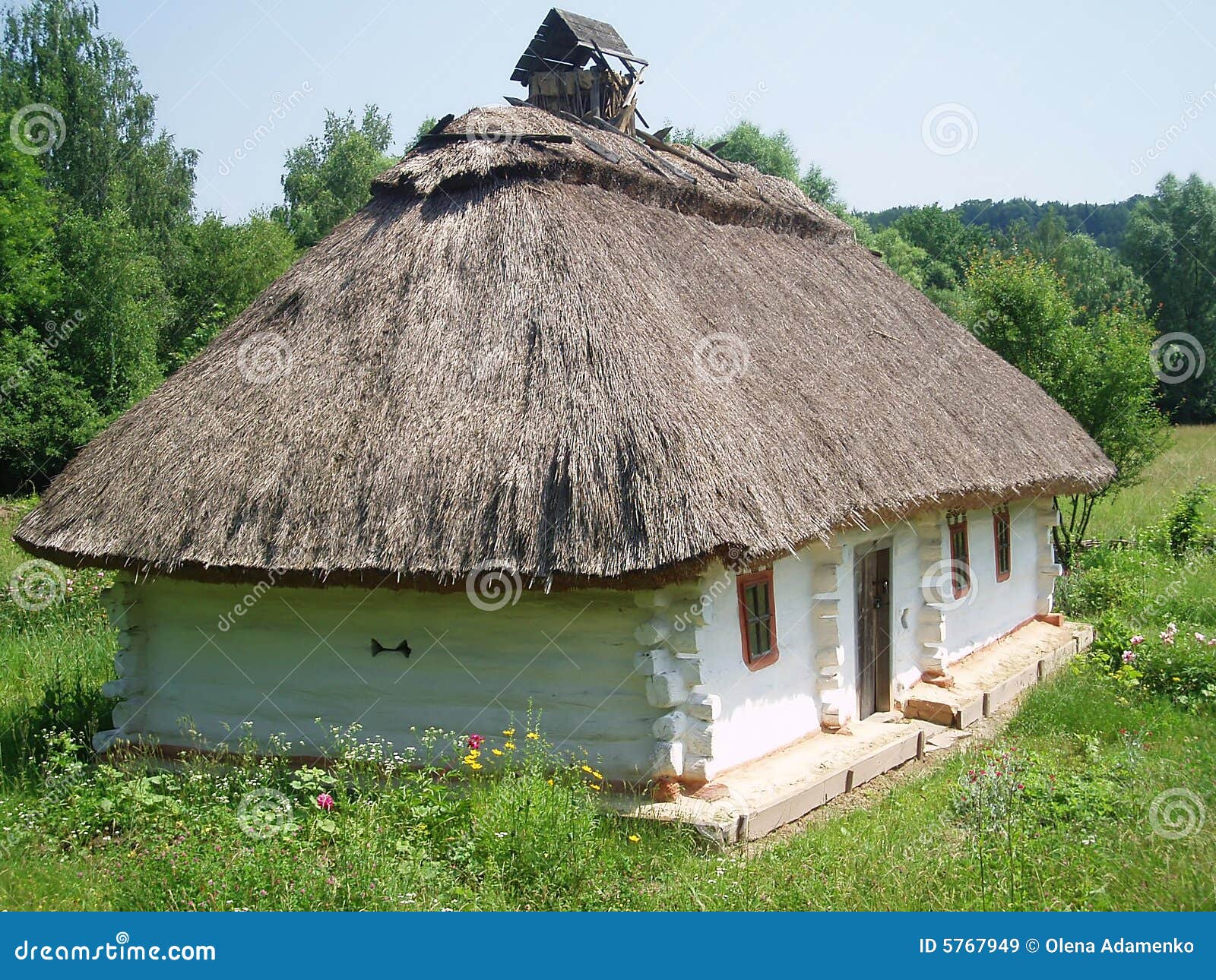 Old house in the field stock image. Image of building - 5767949