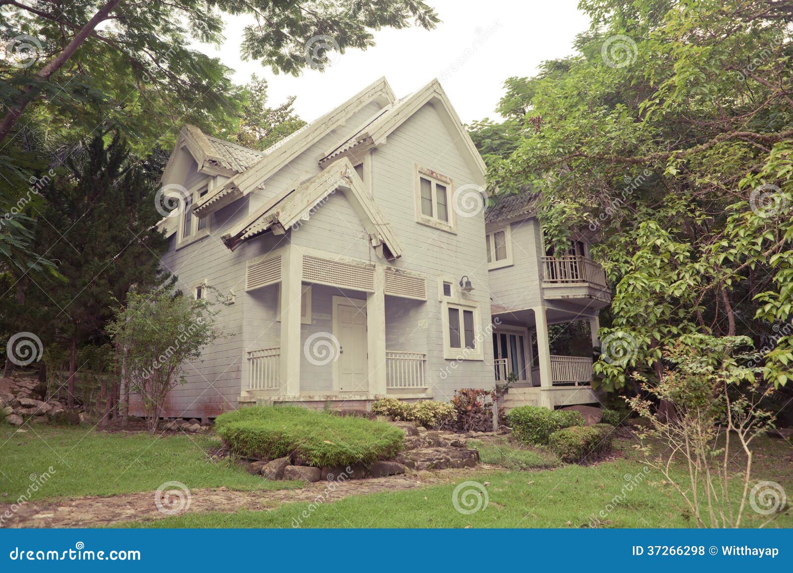 Old house in forest stock photo. Image of view, beautiful - 37266298