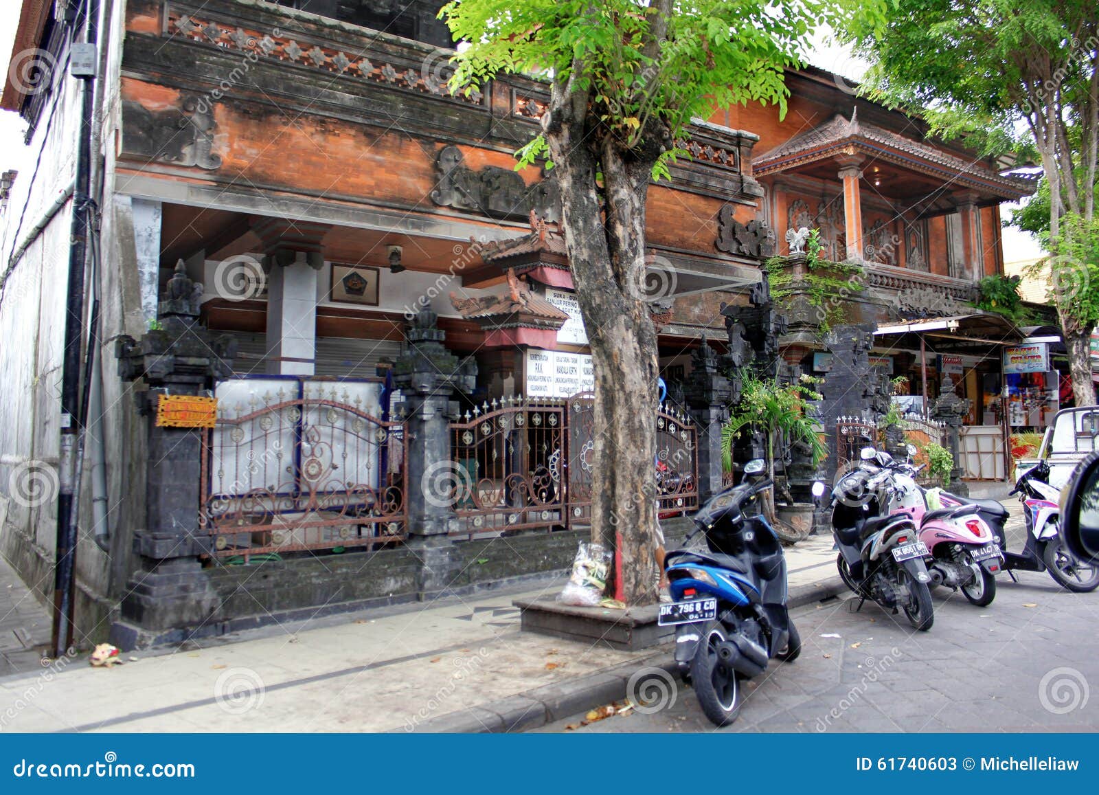 Old house in Kuta, Bali editorial stock photo. Image of rustic - 61740603
