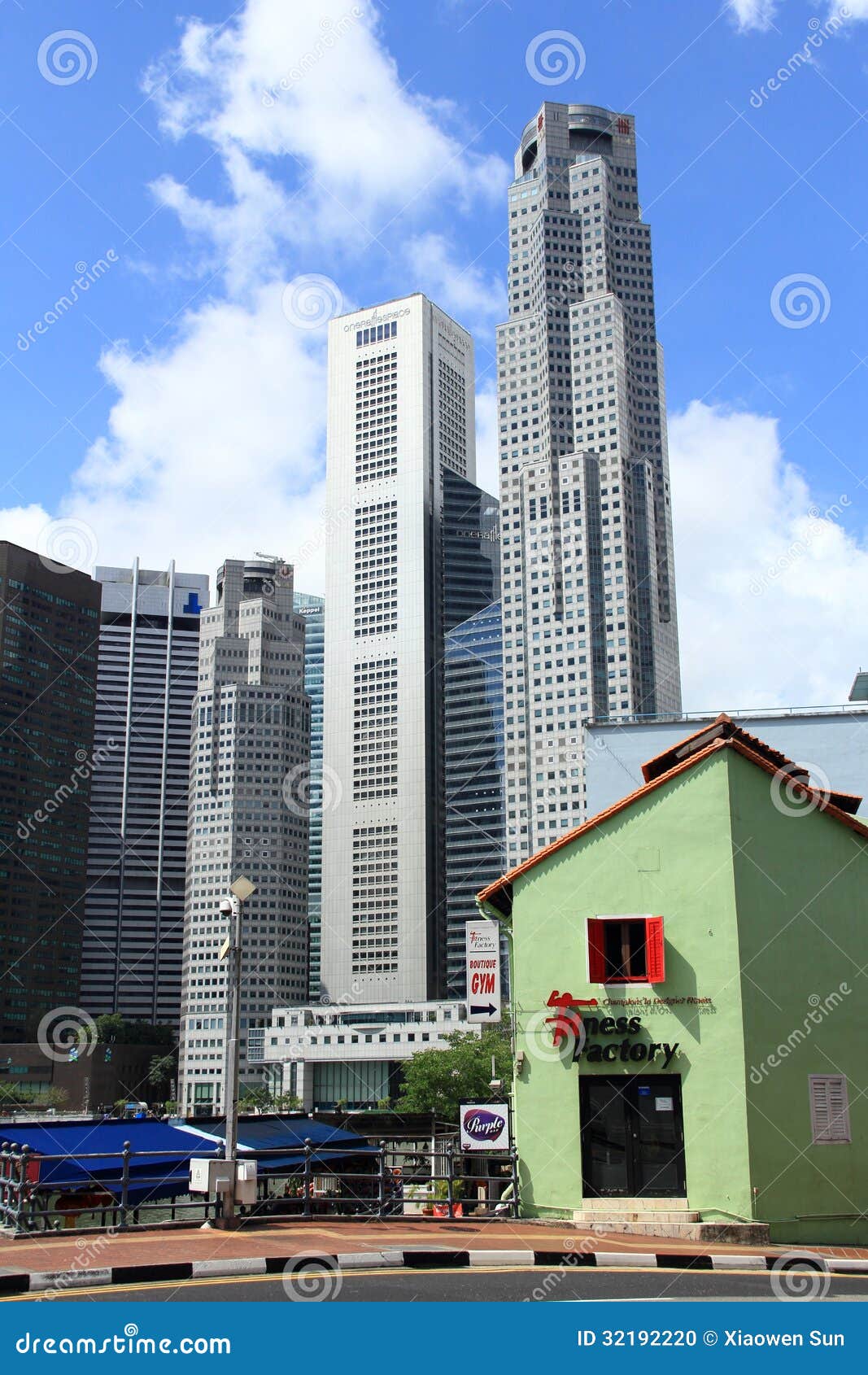 Old House and Modern Buildings Editorial Image - Image of business ...