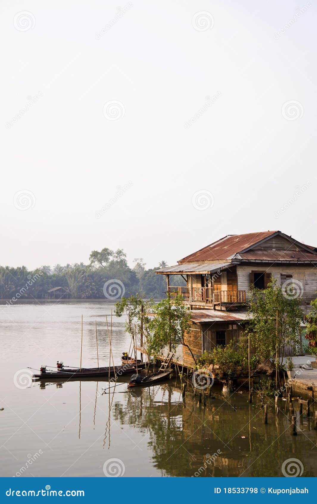 Old house near the river stock photo. Image of nature - 18533798