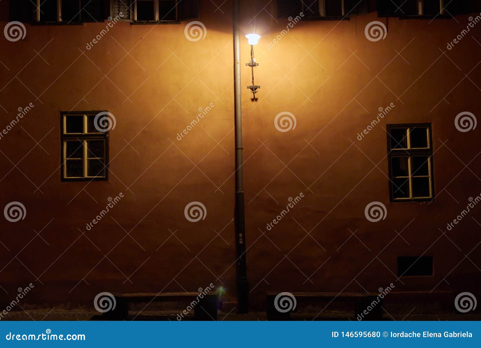 An old house at night stock photo. Image of architectural - 146595680