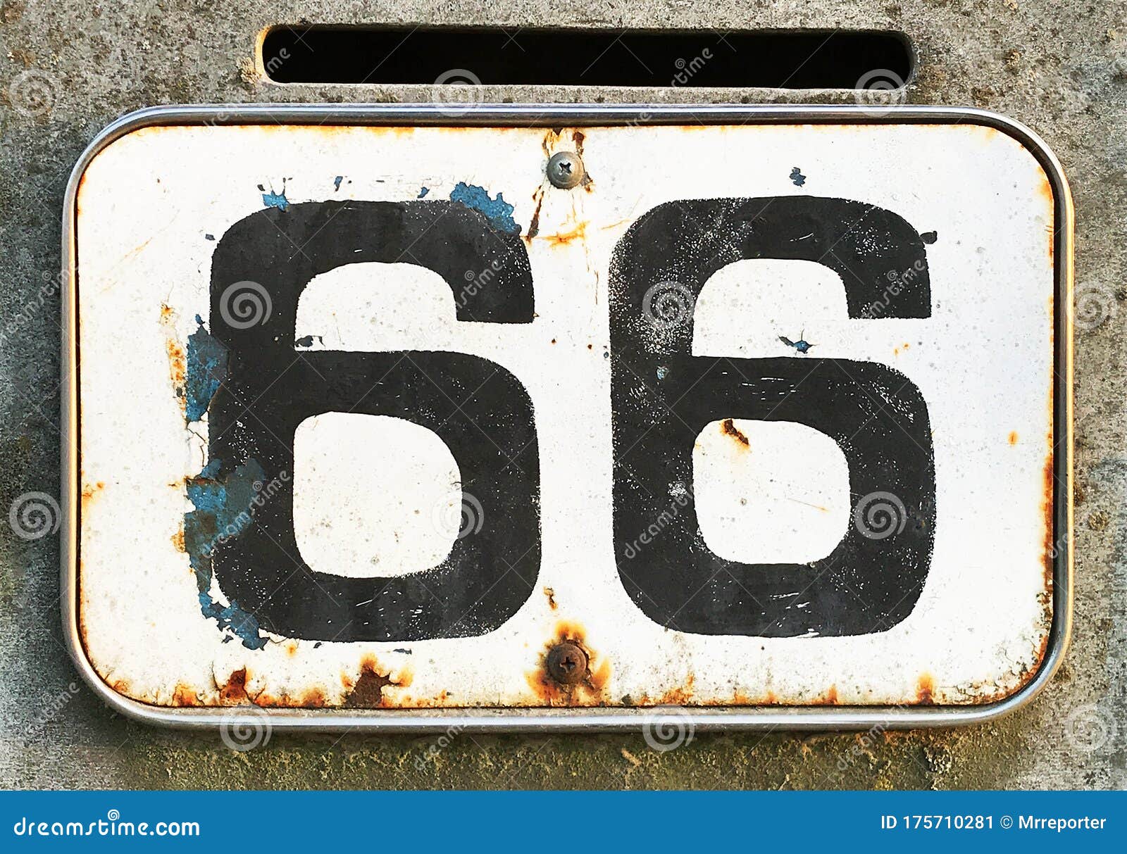 No 6 6 stock image. Image of grunge, post, figure, plate - 175710281