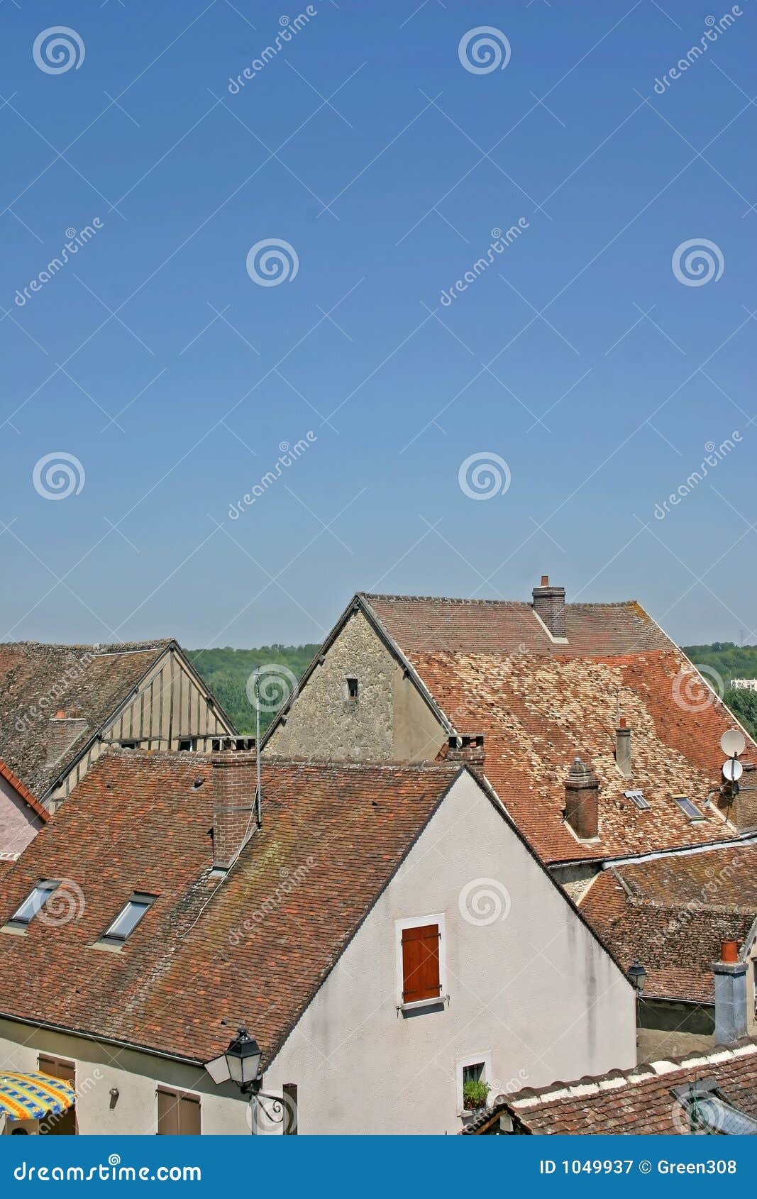 Old house rooftops stock image. Image of residences, rooftops - 1049937