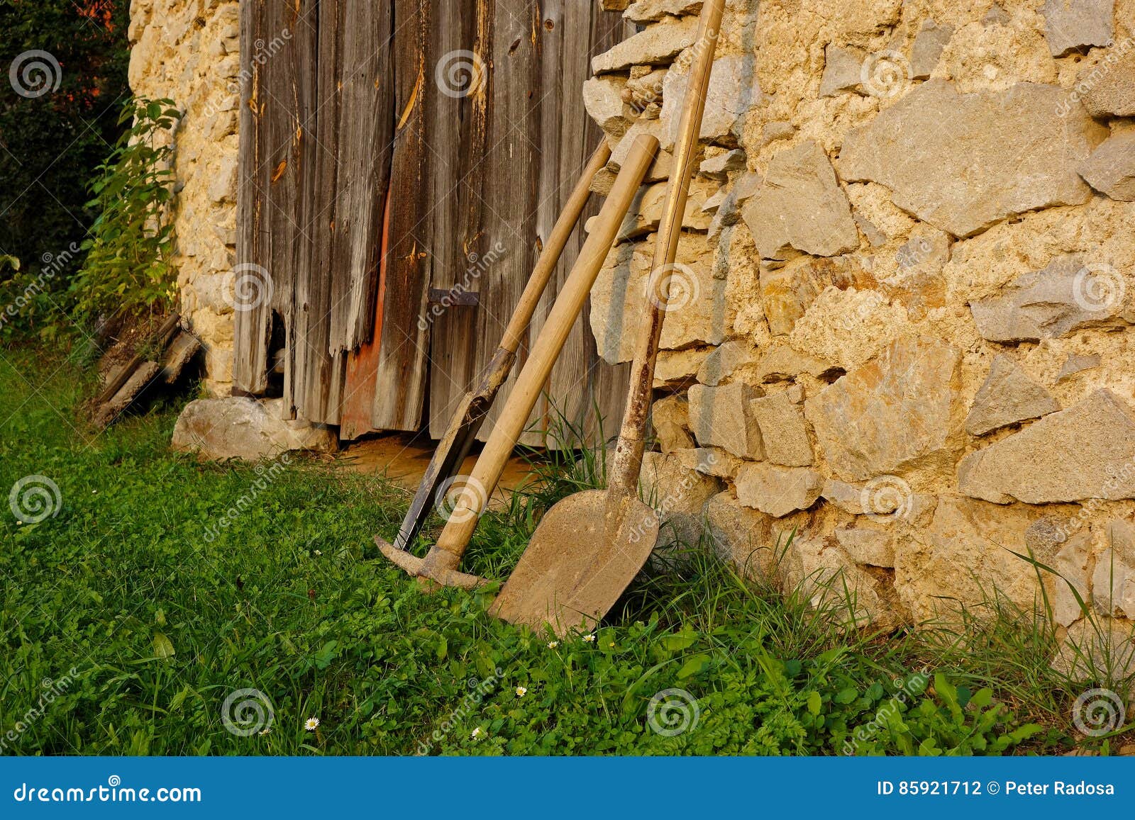 Old house stock photo. Image of farming, hand, rake, hause - 85921712