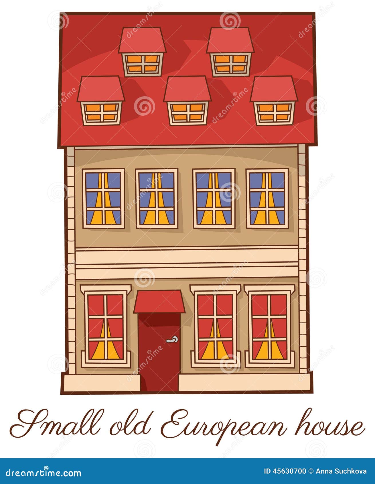 Old House Vector Hand Drawing Stock Vector - Illustration of home ...
