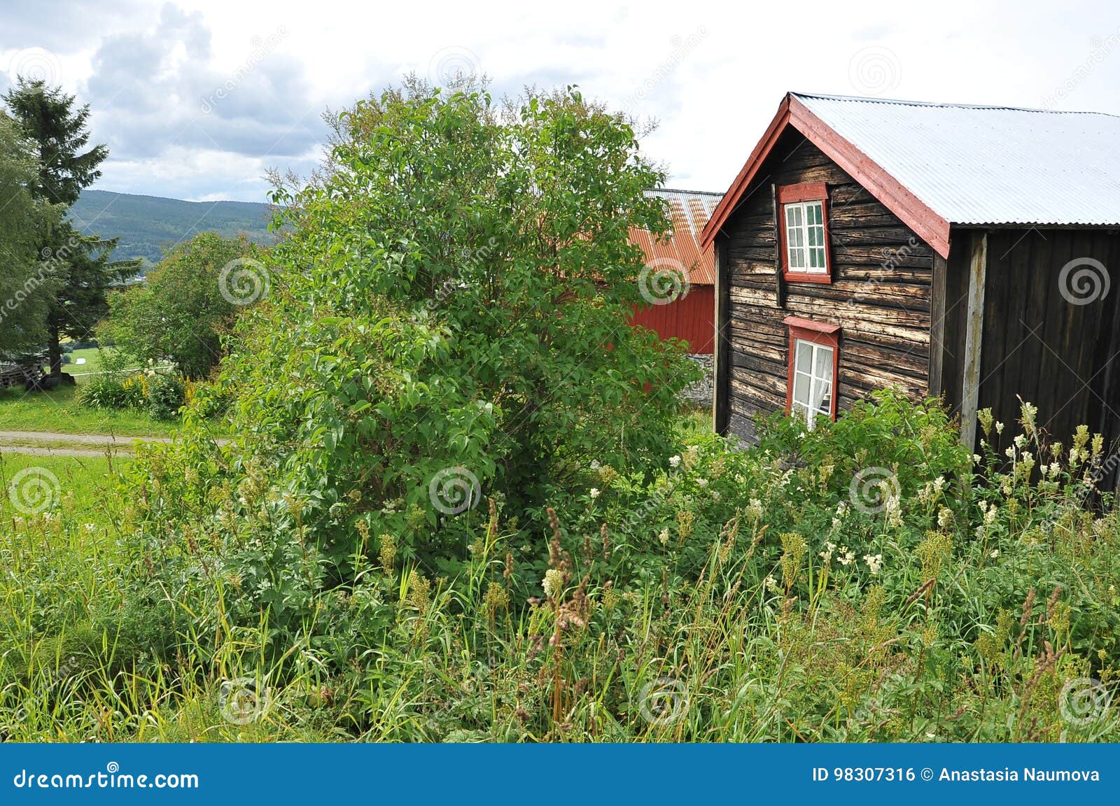 Old House in the Village of Selbu, Norway Stock Photo - Image of ...