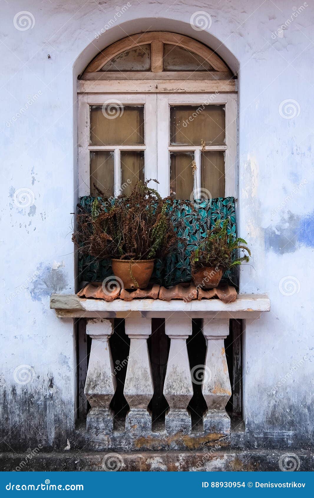 Old House Wall with Window. Stock Photo - Image of wall, architecture ...