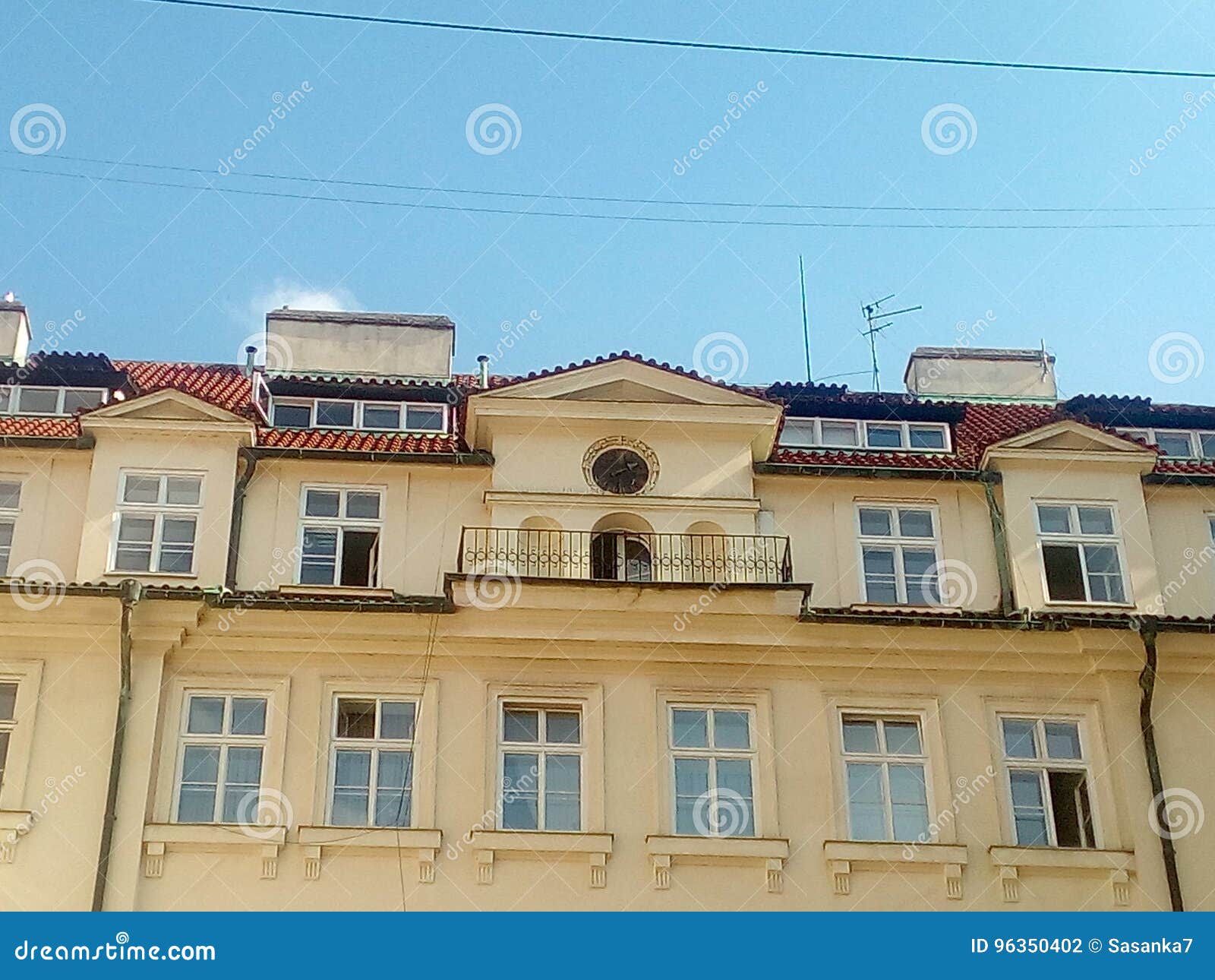 Old house windows stock photo. Image of roof, castle - 96350402