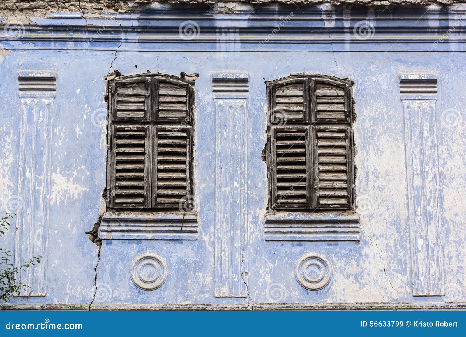 Old house windows. stock image. Image of texture, architecture - 56633799
