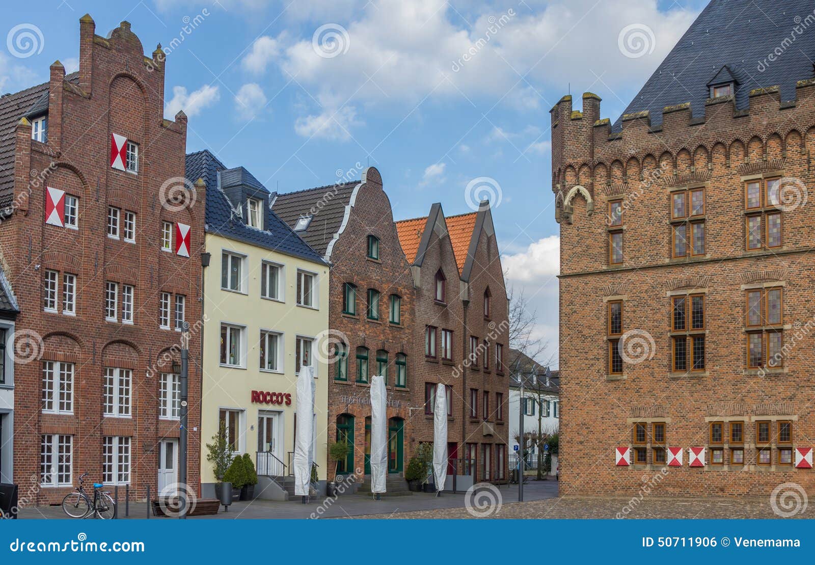Kalkar Germany Historic Townhall And Blue Sky Editorial Photo ...