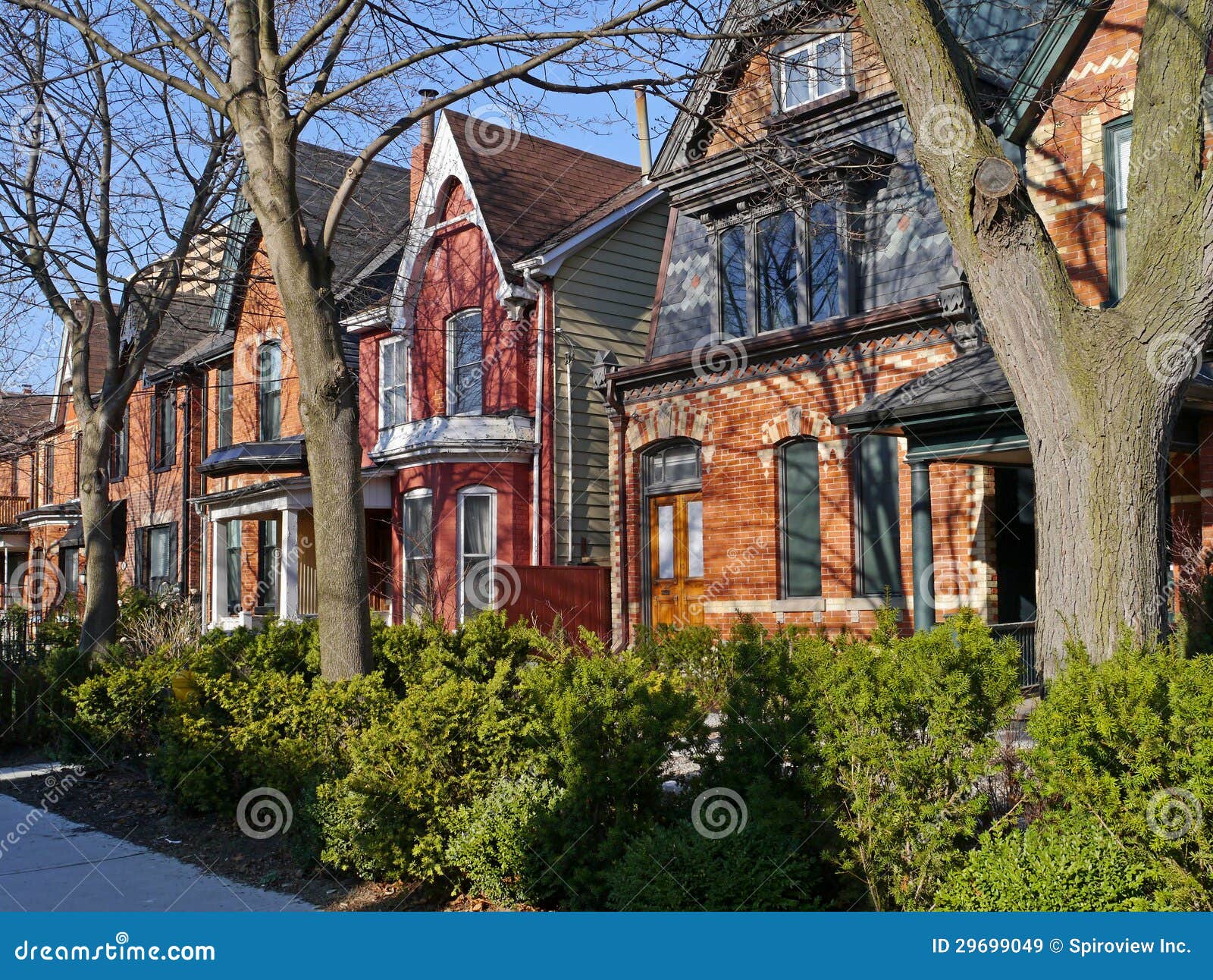 Old houses with gables stock image. Image of victorian - 29699049
