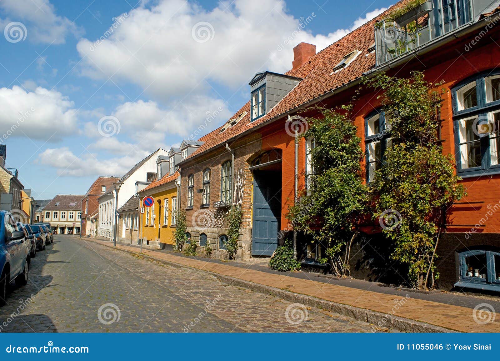 Old houses in Maribo stock photo. Image of colors, maribo - 11055046