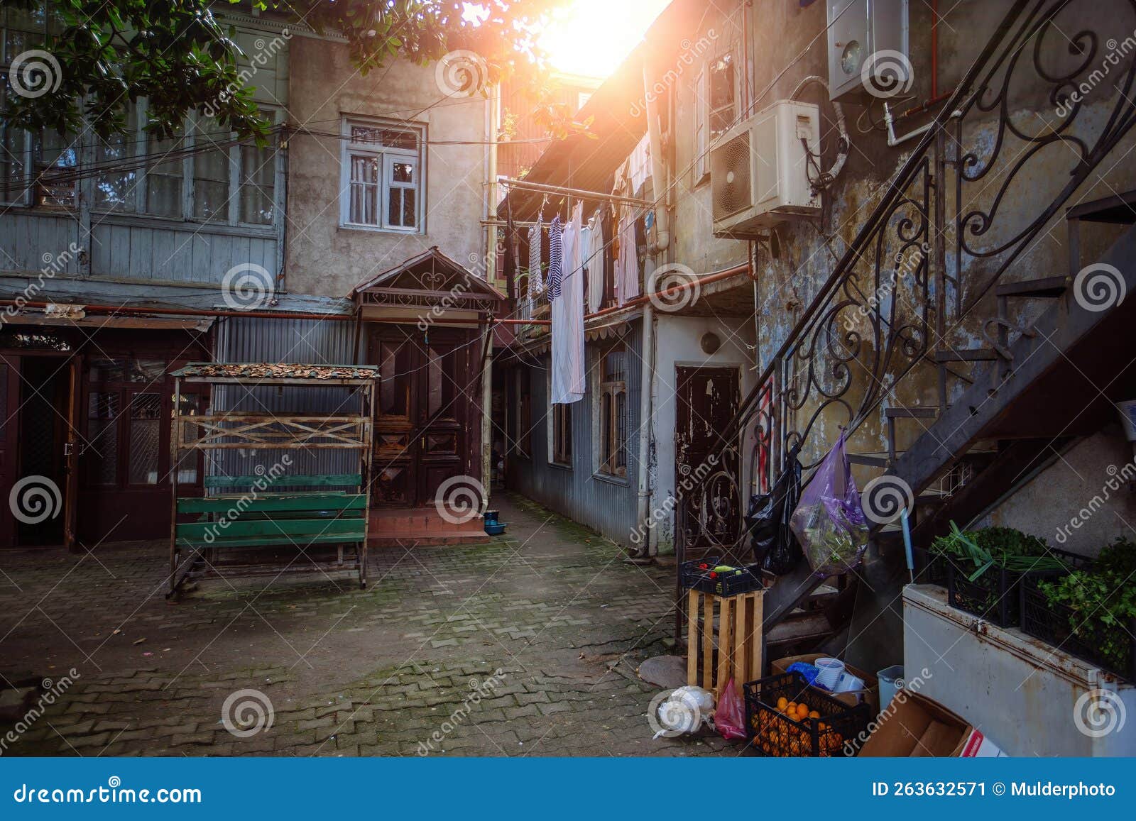 Old Housing in the Slum District Stock Image - Image of cityscape ...
