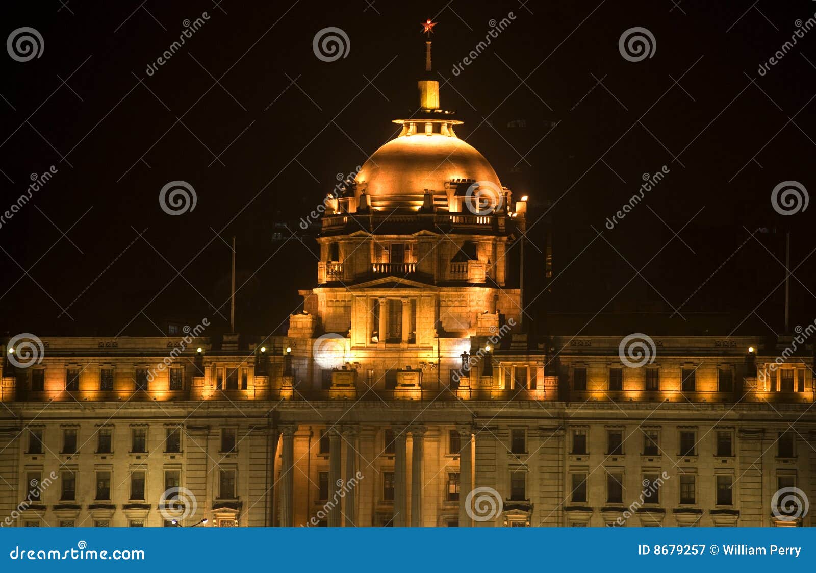 Old HSBC Bank Building Shanghai Night Stock Image - Image of china ...