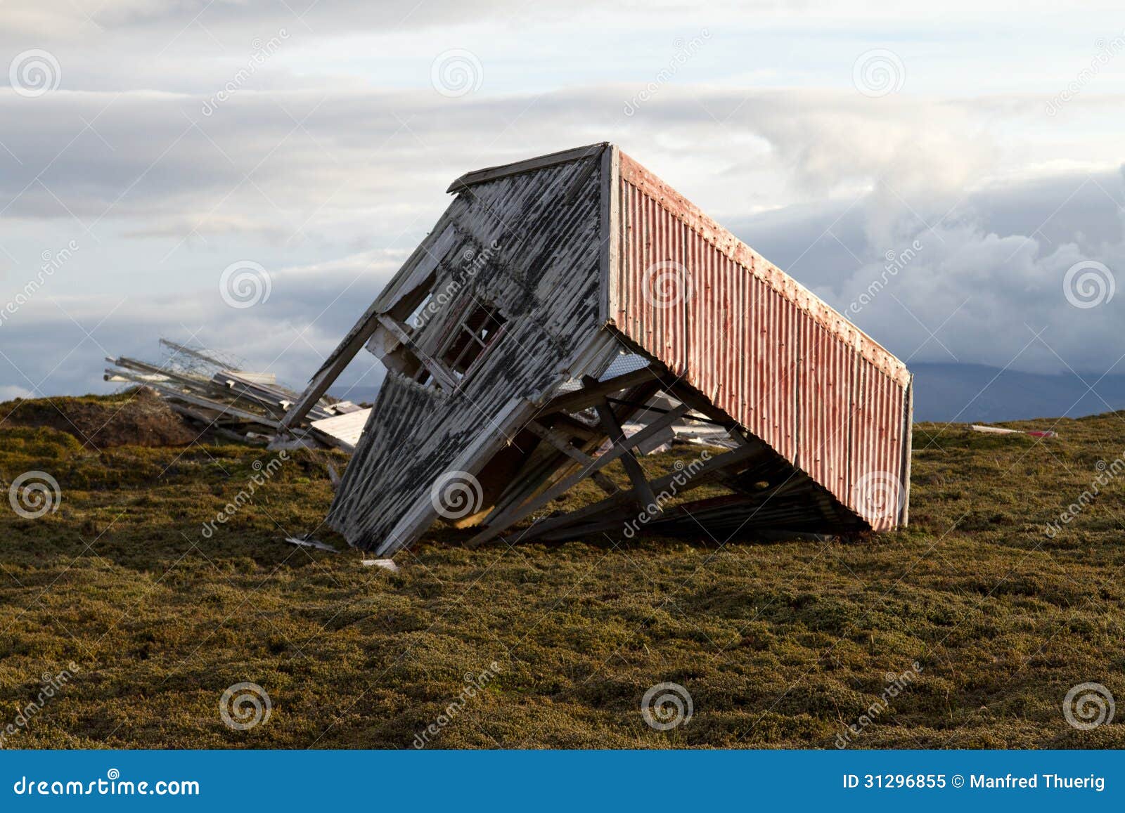 Old hut stock image. Image of rural, decay, storm, falkland - 31296855