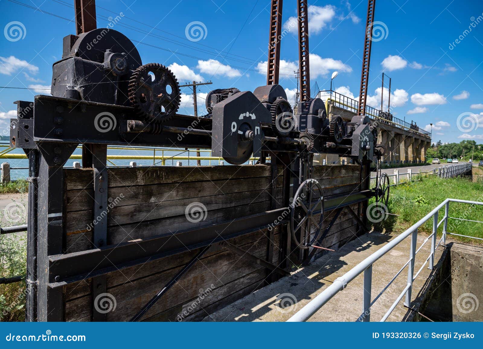 Old Hydroelectric Station. the Flow of Water Stock Photo - Image of ...