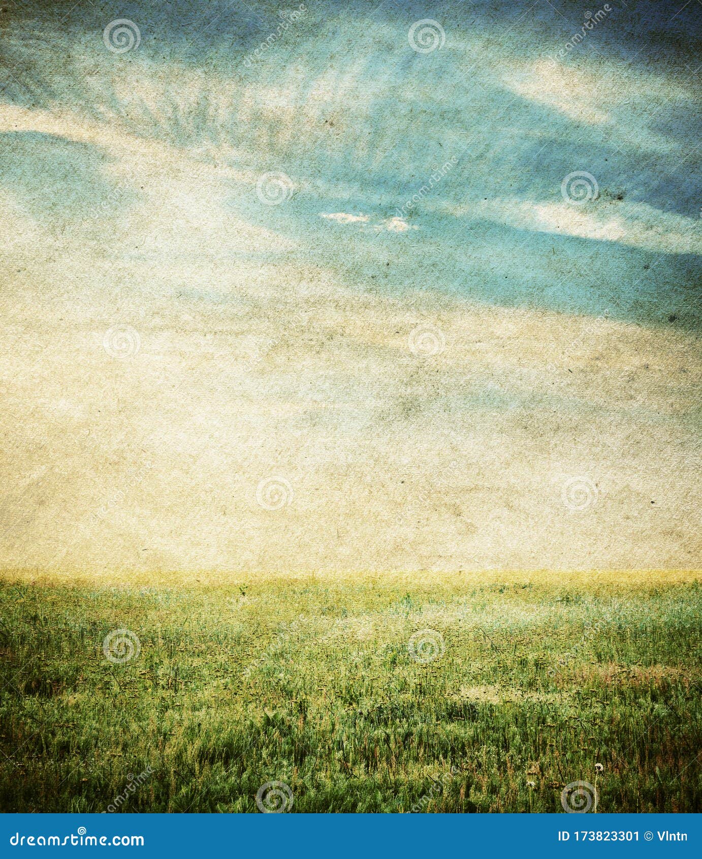 Fields, old illustration stock image. Image of grass - 173823301