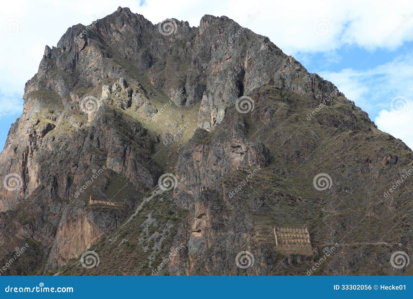 Old Inca City Ollantaytambo in Peru Stock Photo - Image of park, peru ...