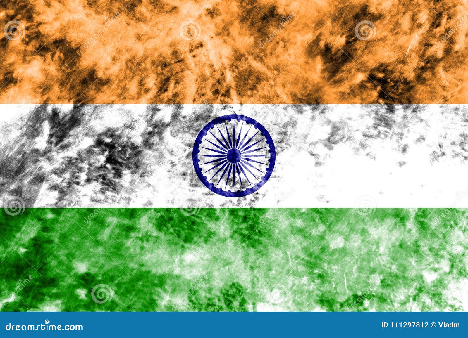 Old India Grunge Background Flag Stock Illustration - Illustration of ...