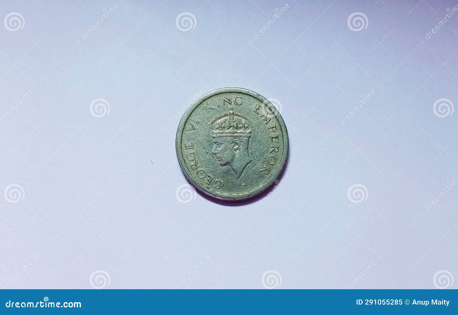 Old Indian coin notes stock image. Image of notes, white - 291055285