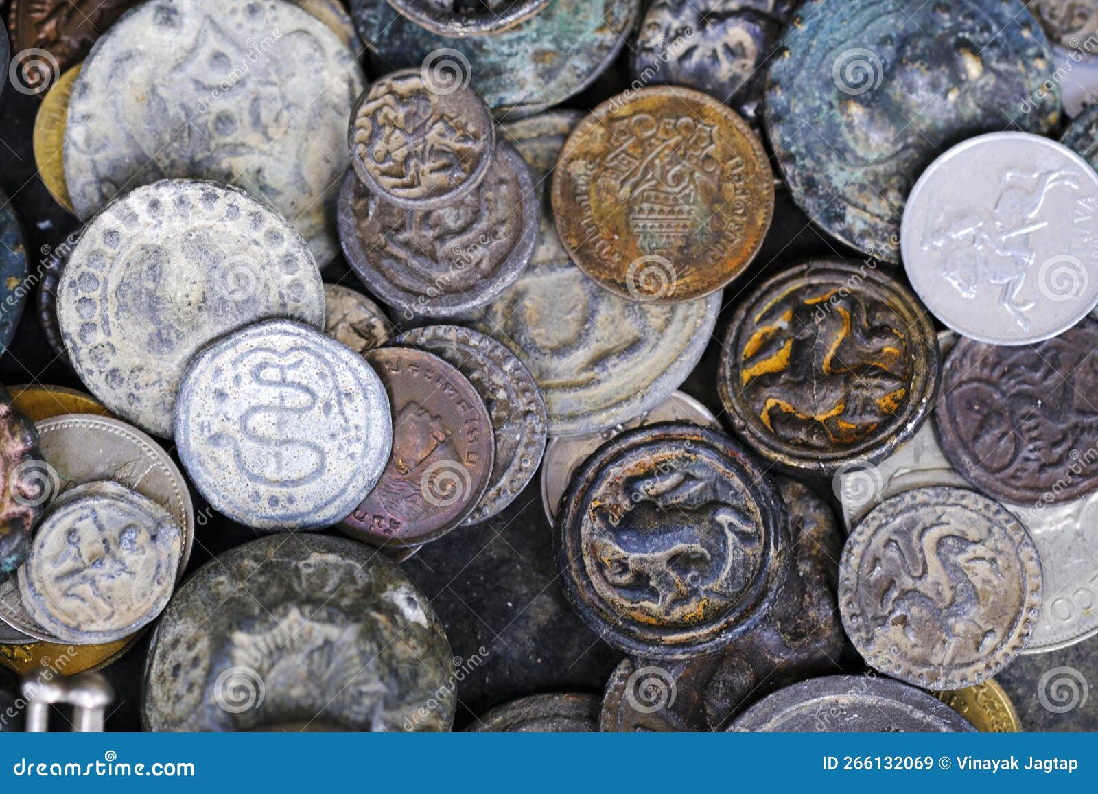 Old Coins Background, Ancient Coins Currency. Stock Image - Image of ...