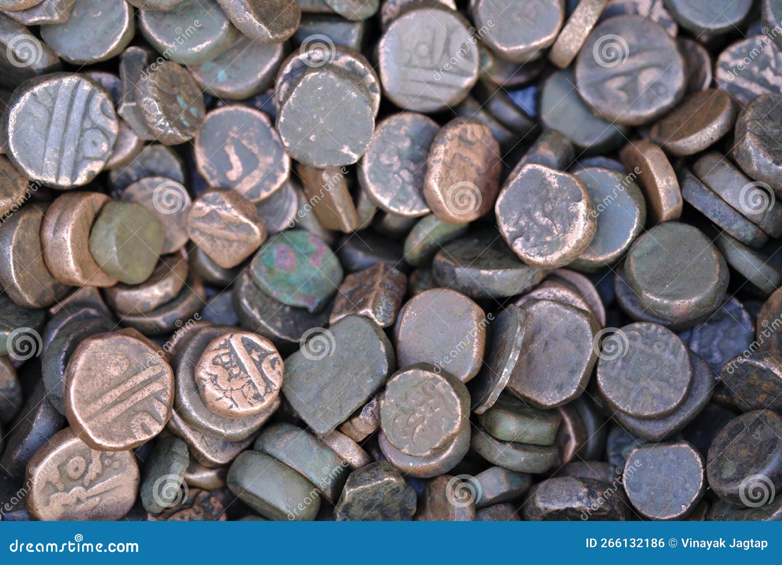 Old Indian Coins Background, Currency of India, Ancient Indian Coins ...