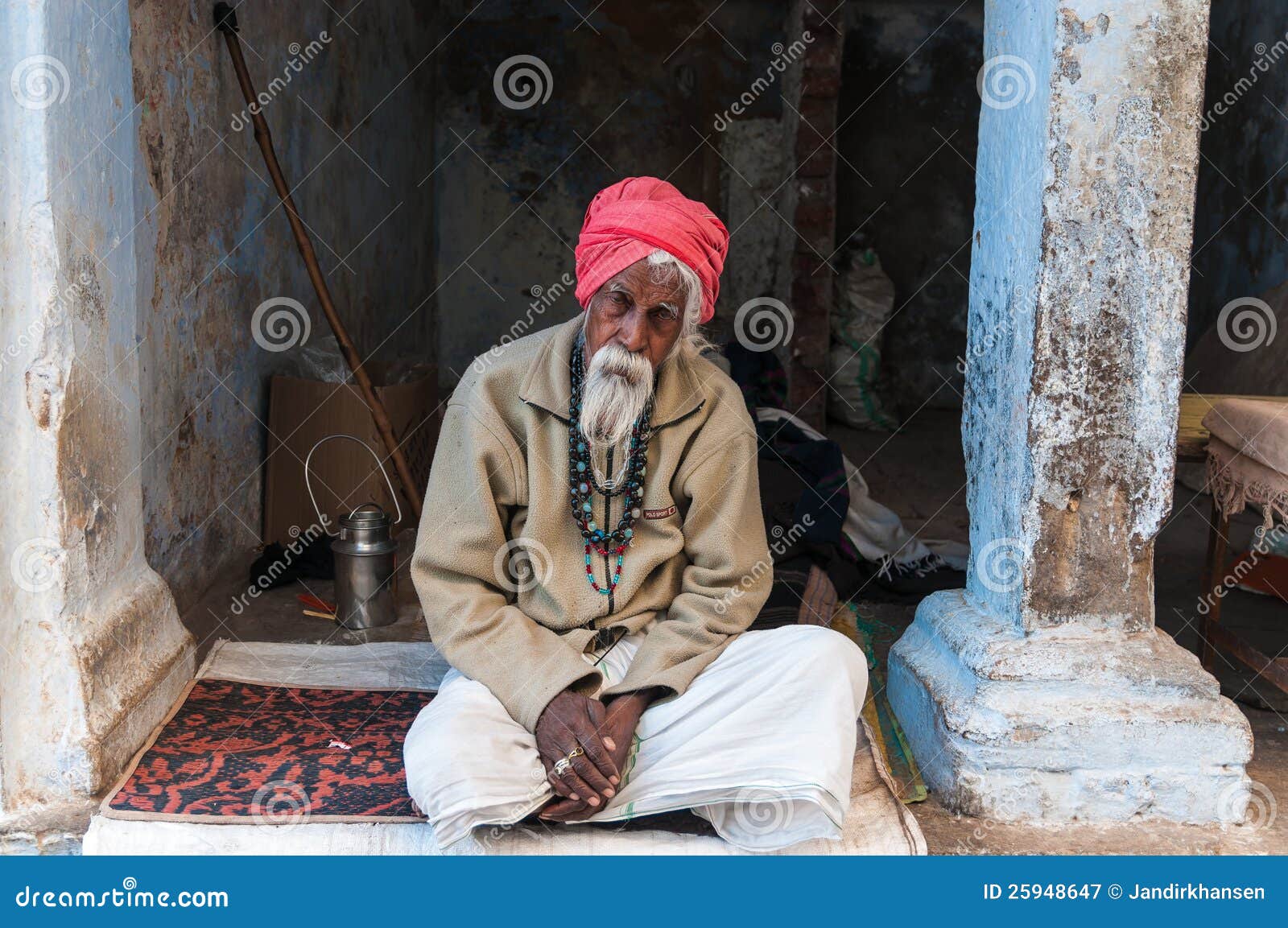 Man In A Red Turban